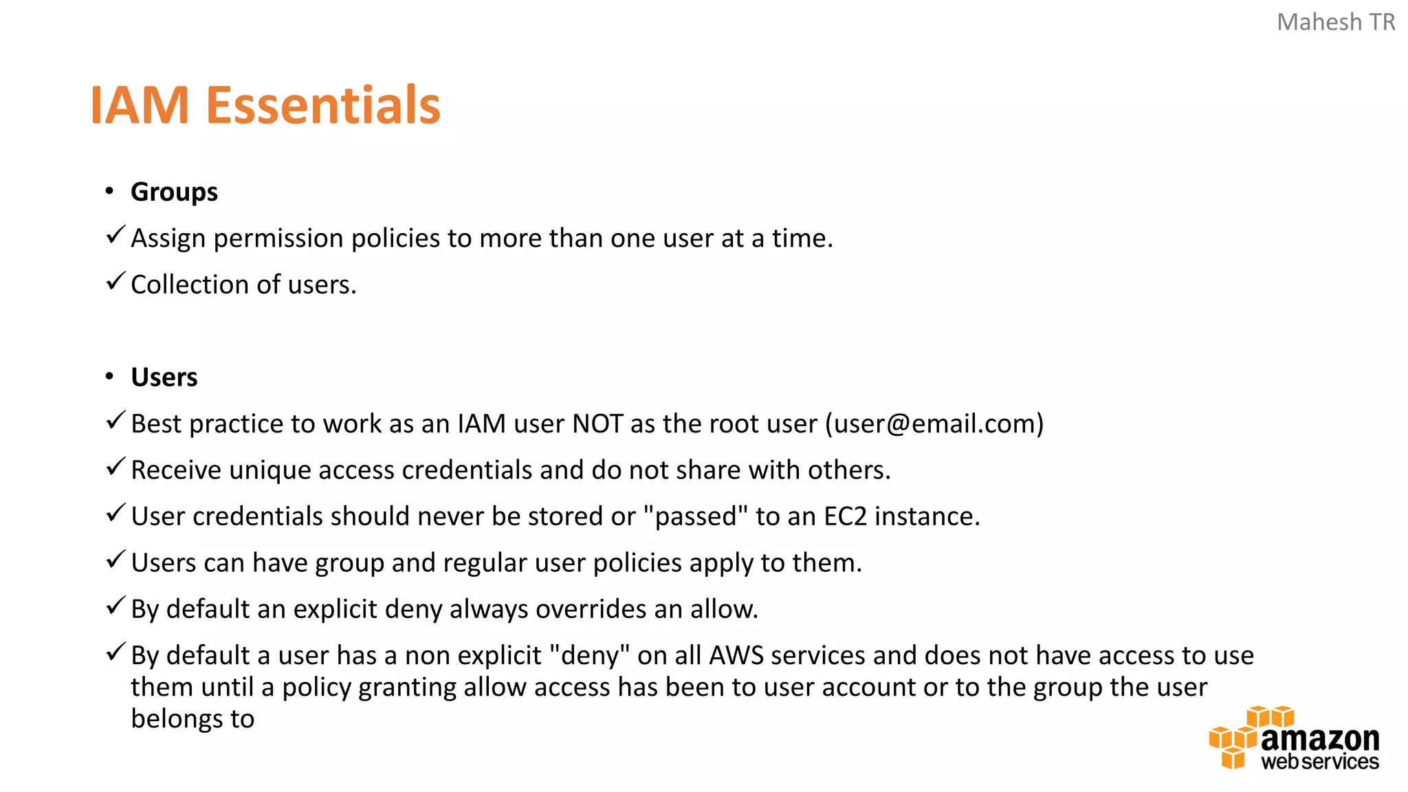 AWS Identity and access Managment | PDF