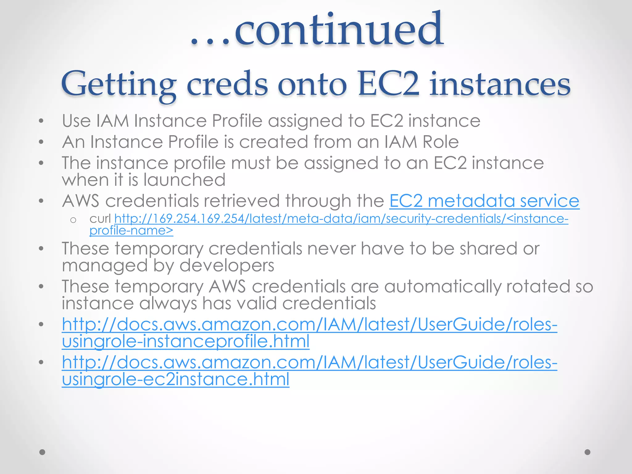 AWS IAM and security | PPTX