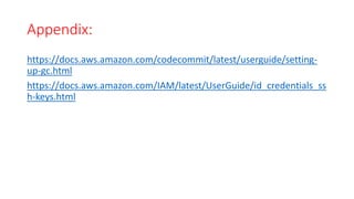 AWS IAM User Setup for CodeCommit | PPT