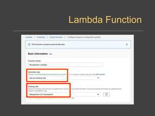 Aws image recognition | PPTX