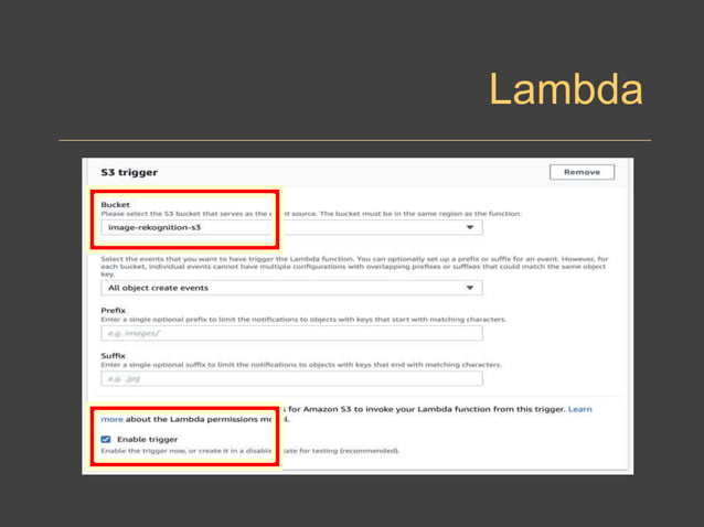 Aws image recognition | PPT