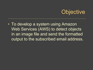 Aws image recognition | PPTX