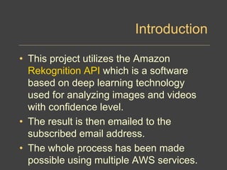 Aws image recognition | PPTX