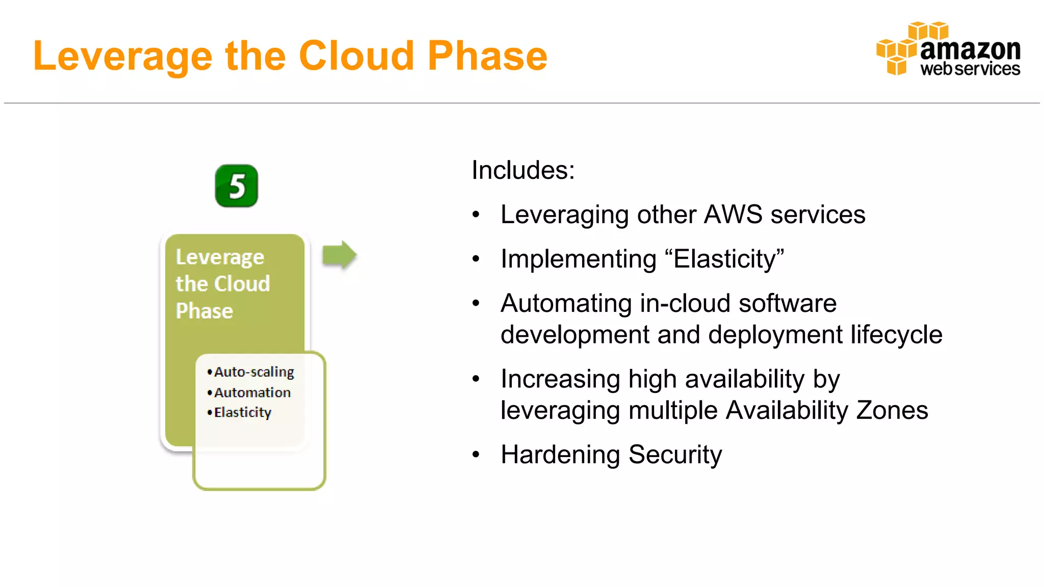 AWS Innovate 2016- Planning a Phased Cloud Migration Strategy ...