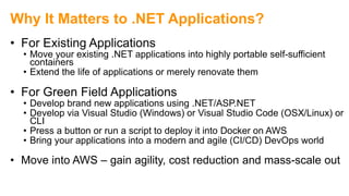 AWS Innovate: Moving Microsoft .Net applications one container at a time - Daniel Zoltak | PPT