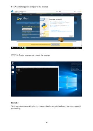 Creation of AWS Instance in Cloud Platform | PPT