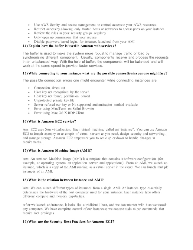Aws Interview Questions Pdf