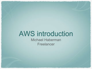 AWS intro | PPTX