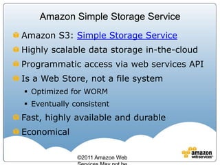 Aws introduction tocloudstorage | PPT