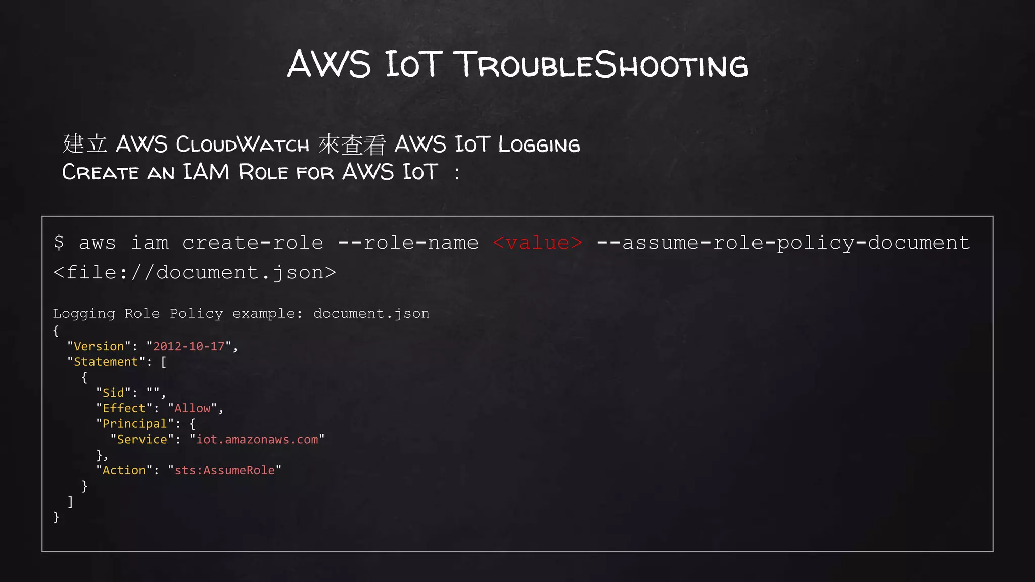 AWS IoT introduction | PPT