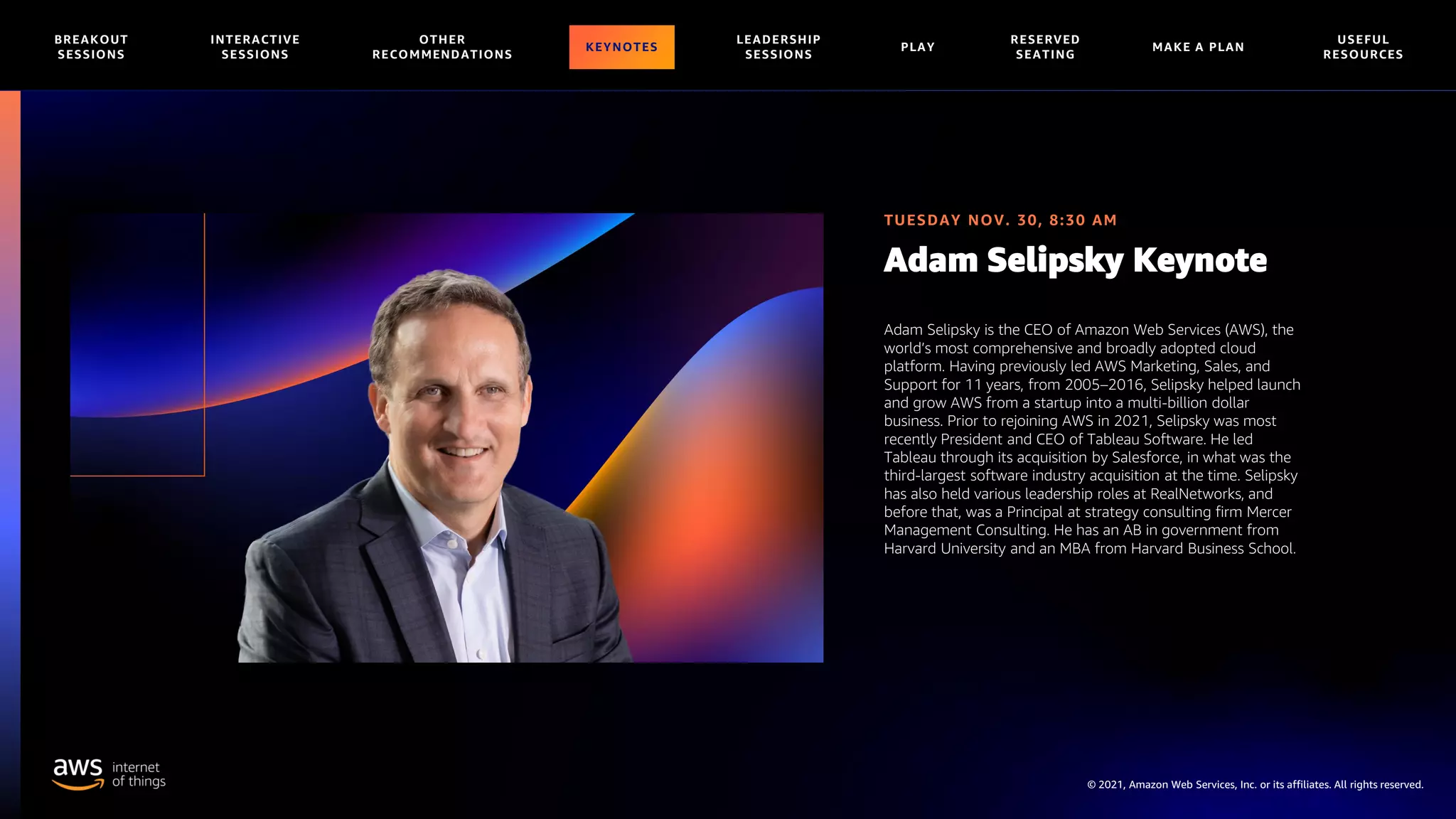 Aws IoT and robotics reinvent attendee guide 2021 | PPT