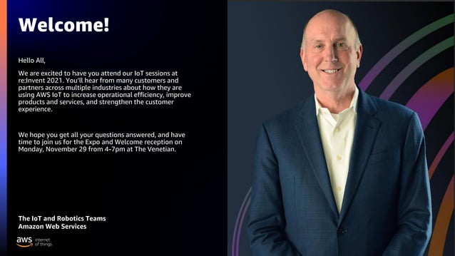 Aws IoT and robotics reinvent attendee guide 2021 | PPT