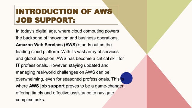 AWS job support | Online job support.pdf