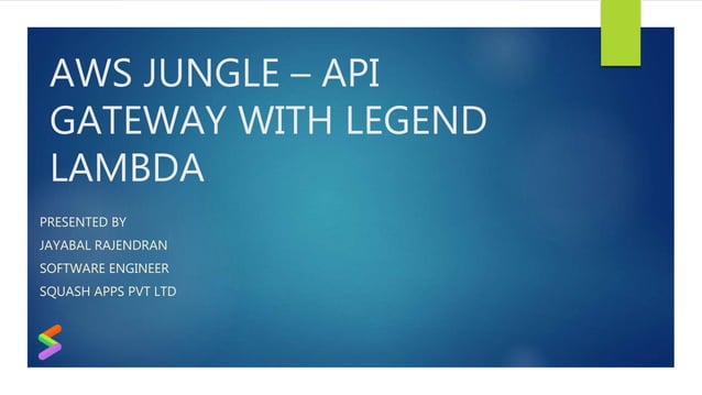 API Gateway with legend lambada | PPT