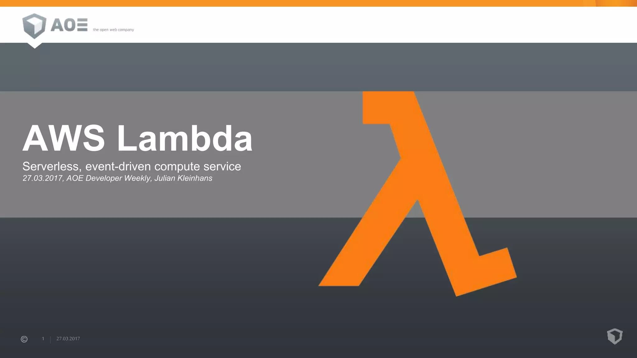 AWS Lambda | PPT