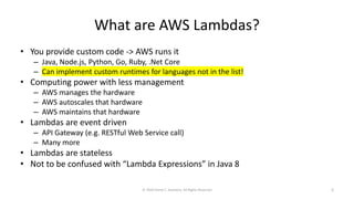 AWS Lambda: Best Practices and Common Mistakes - Chicago Cloud Conference 2020 | PDF | Cloud ...