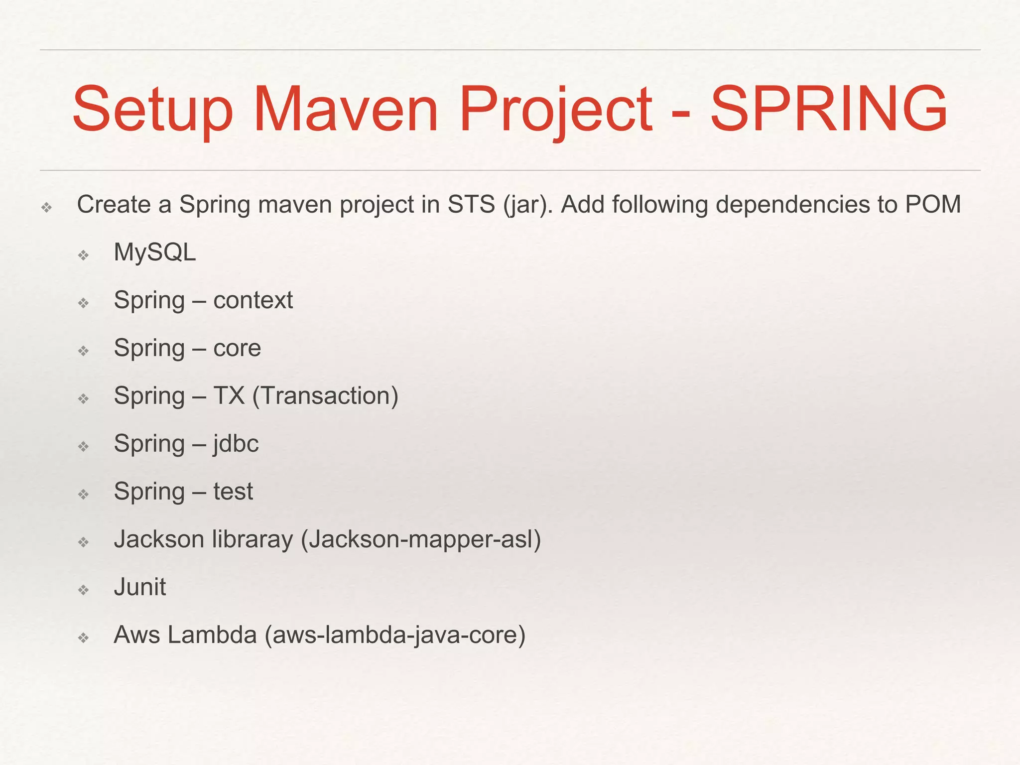 Aws lambda and accesing AWS RDS - Clouddictive | PPTX
