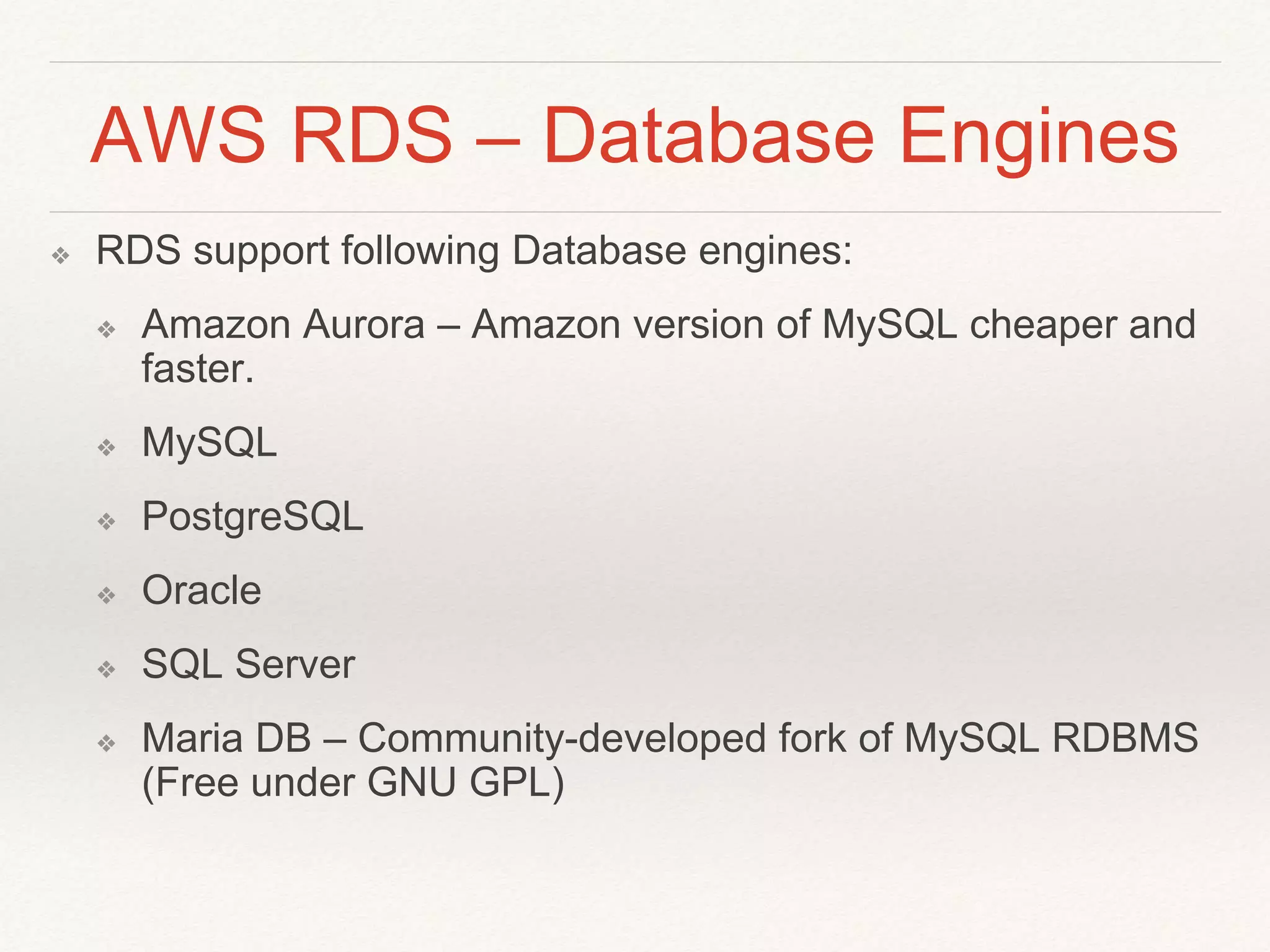 Aws lambda and accesing AWS RDS - Clouddictive | PPTX