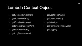 AWS Lambda Features and Uses | PPT