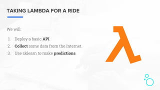 AWS Lambda for Data Science @Celerative | PPT