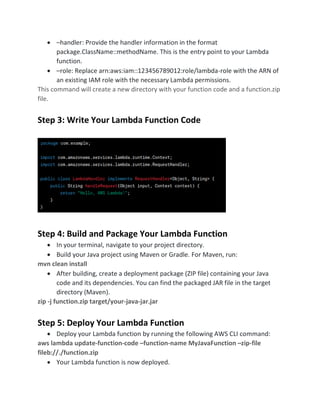 AWS Lambda Functions A Comprehensive Guide | PDF