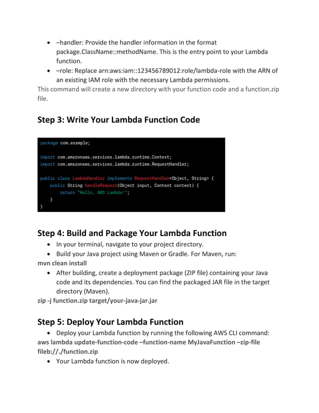 AWS Lambda Functions A Comprehensive Guide | PDF