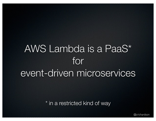 AWS Lambda - A quick introduction #advancedaws | PPT