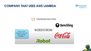 MuleSoft Integration with AWS Lambda [Serverless Function] | MuleSoft Mysore Meetup #44 | PPT
