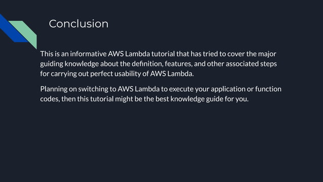 AWS Lambda Tutorial | PPT
