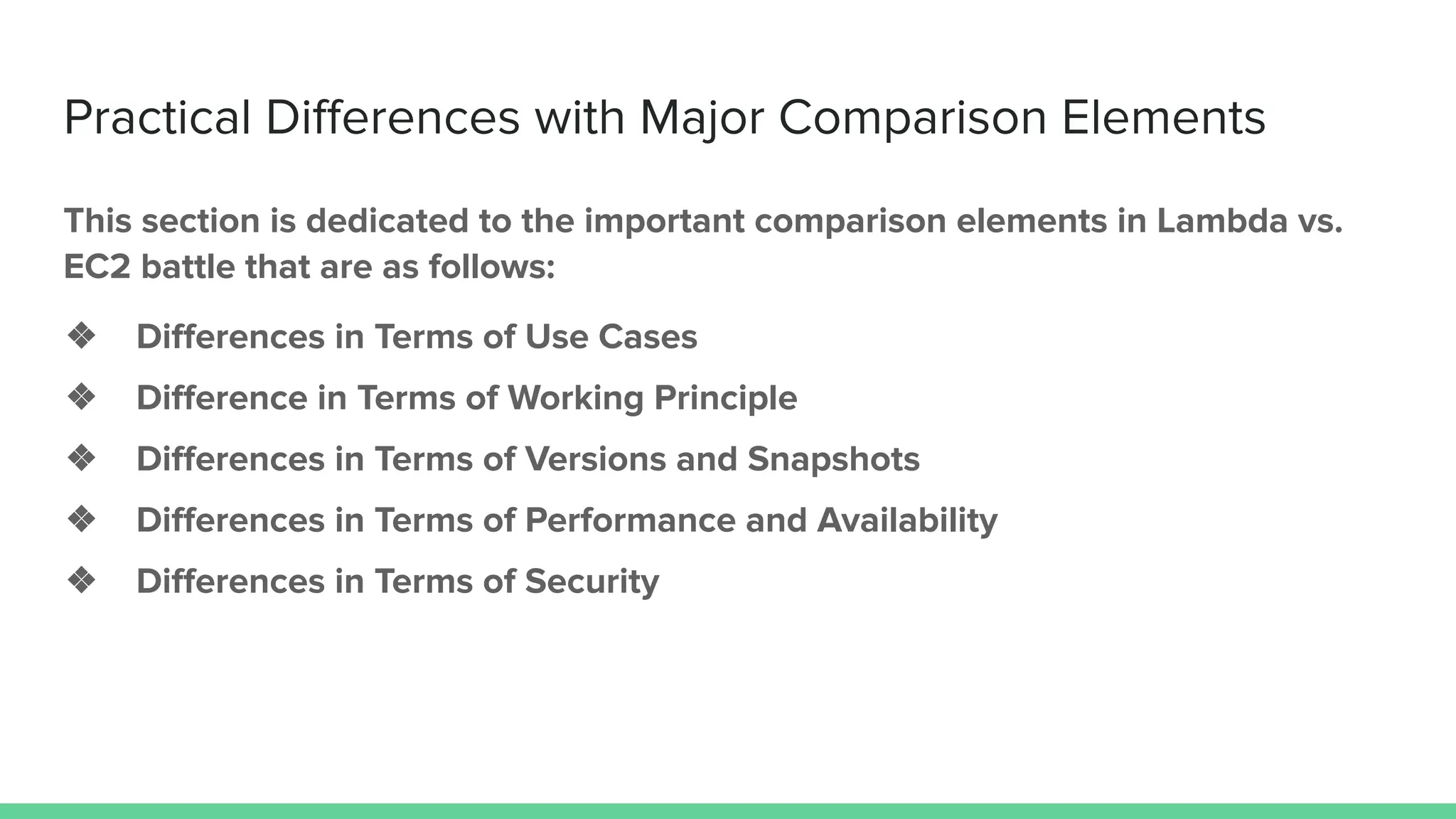 Detailed Analysis of AWS Lambda vs EC2 | PPT