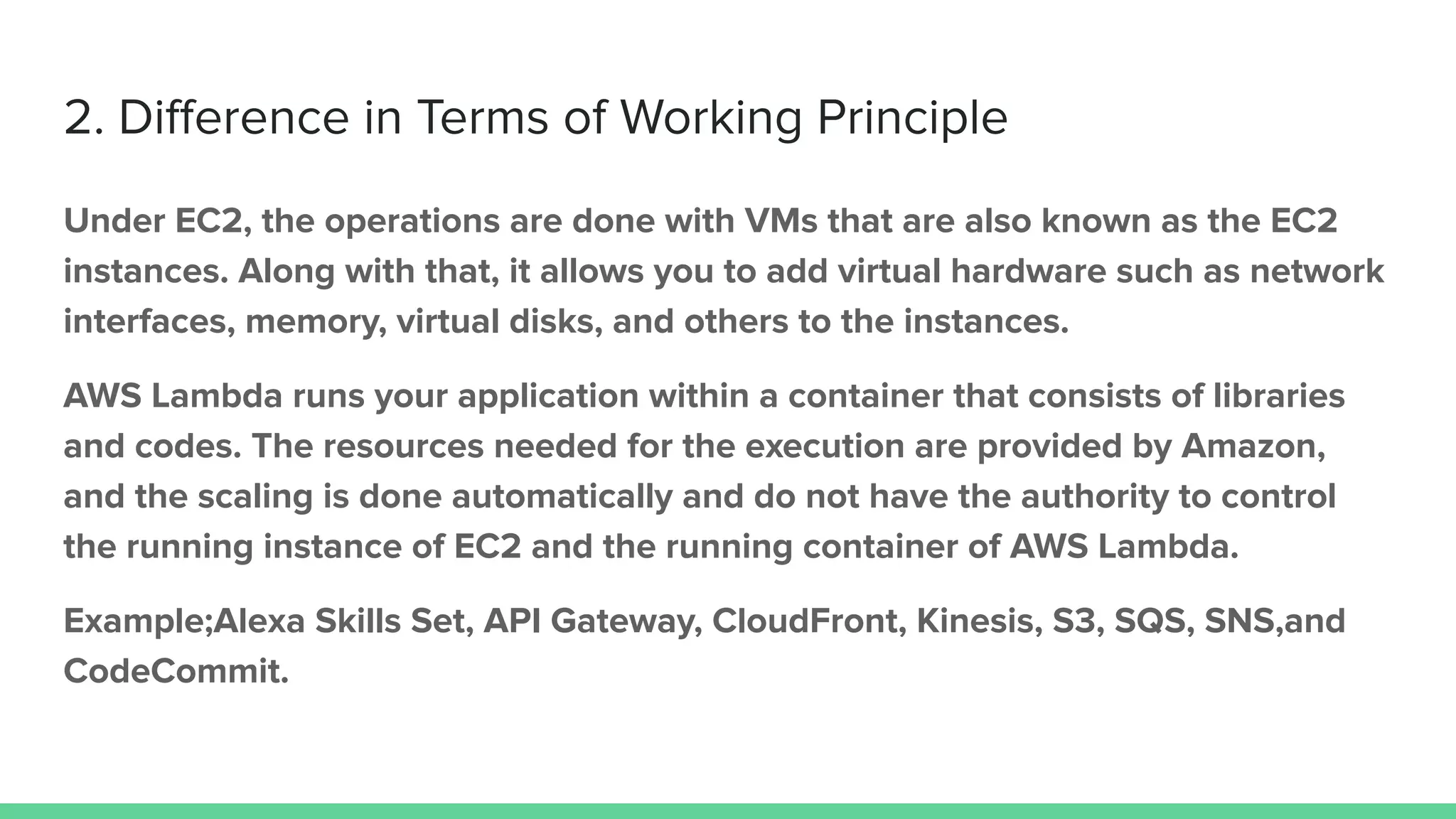 Detailed Analysis of AWS Lambda vs EC2 | PPT