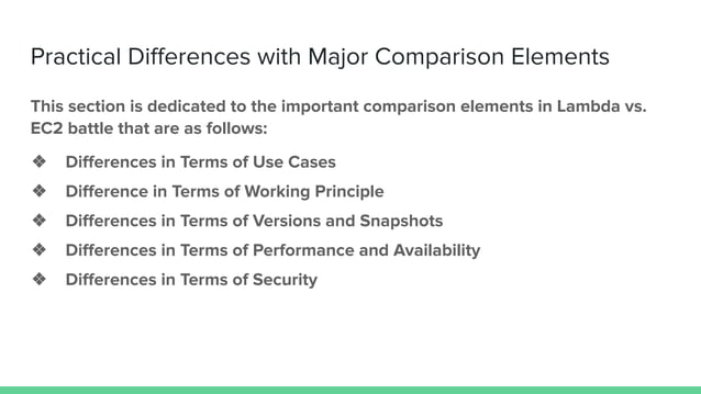 Detailed Analysis of AWS Lambda vs EC2 | PPT