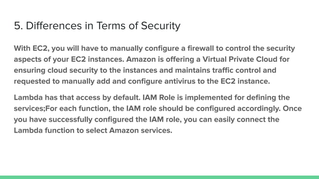 Detailed Analysis of AWS Lambda vs EC2 | PPT