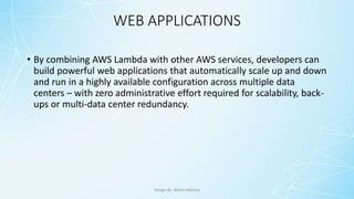 AWS Lamda Presentation | PPSX | Cloud Computing | Internet