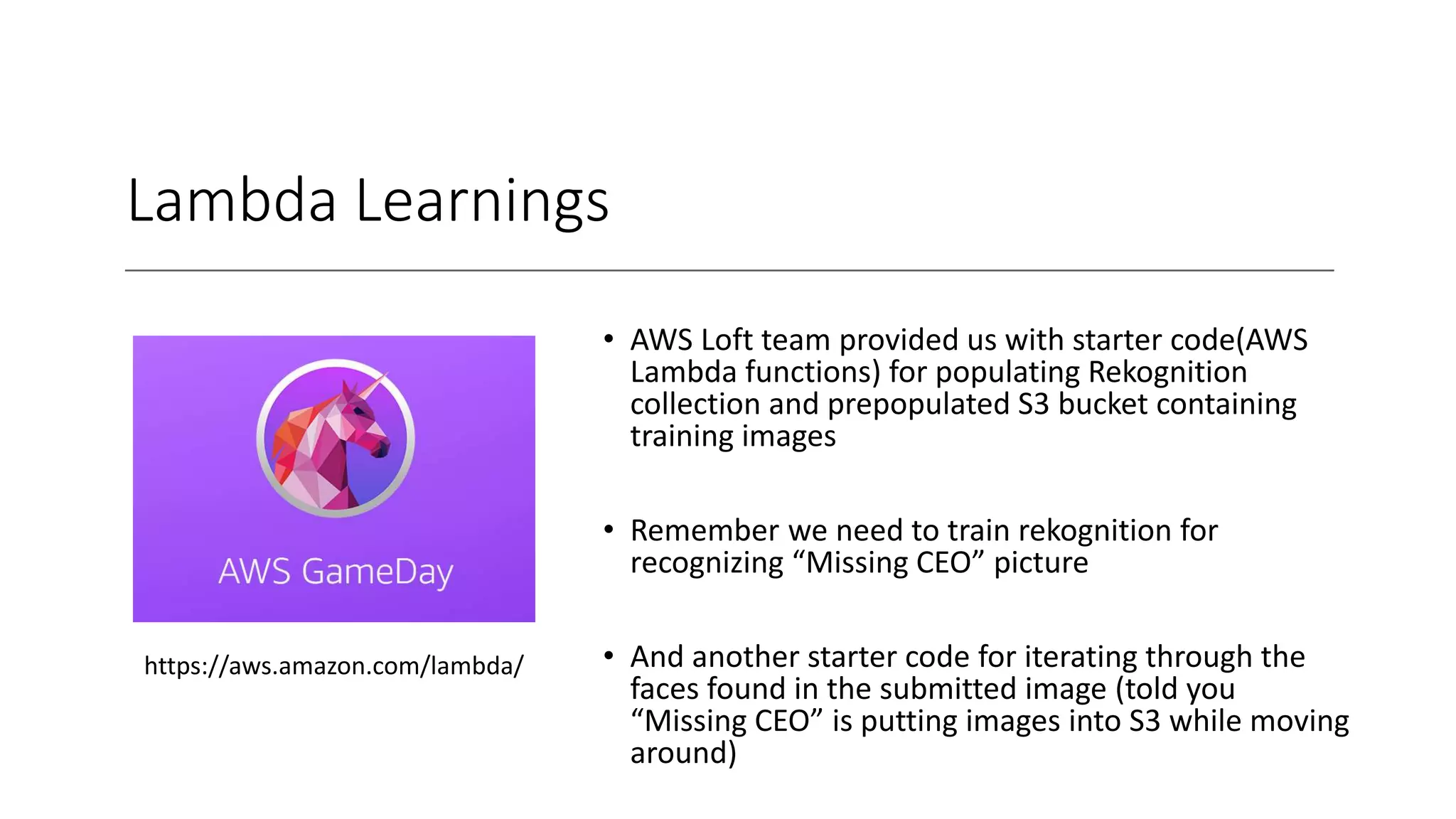 Aws Loft Game Day | PPT