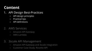API workshop by AWS and 3scale | PPT