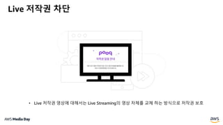AWS Media Day- POOQ의 AWS Headend (Live/VoD) 구축 (박명순 부장) | PPT