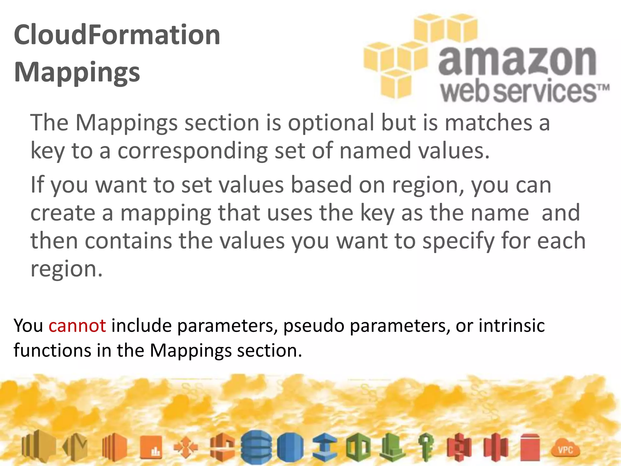 AWS CloudFormation Intrinsic Functions and Mappings | PPTX