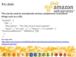 AWS CloudFormation Intrinsic Functions and Mappings | PPTX