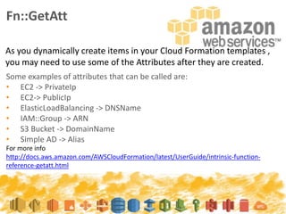 AWS CloudFormation Intrinsic Functions and Mappings | PPTX