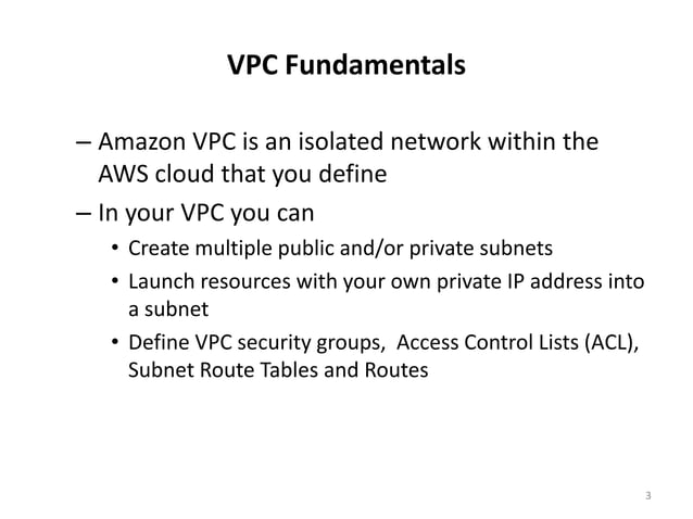 Amazon Virtual Private Cloud VPC Architecture AWS Web Services | PPT
