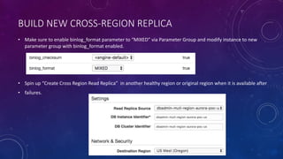 AWS multi-region DB design and deployment | PDF