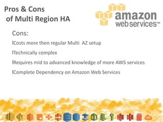 Aws multi-region High Availability | PPTX