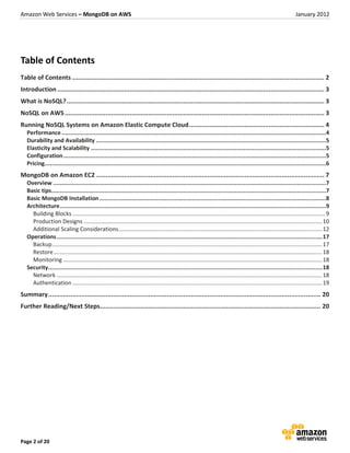 MongoDB on AWS | PDF