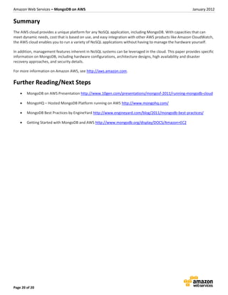 MongoDB on AWS | PDF