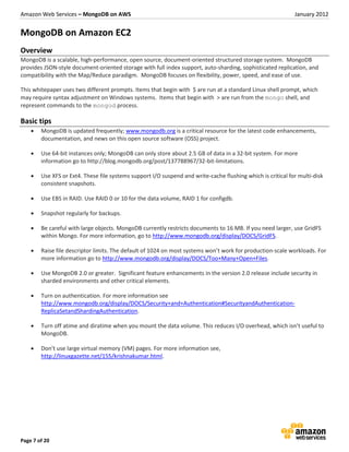 MongoDB on AWS | PDF