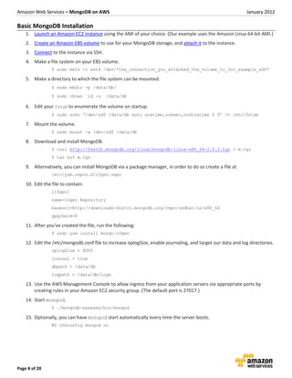 MongoDB on AWS | PDF