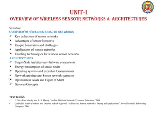 ADVANCED WIRELESS SENSOR NETWORKS....AWSN