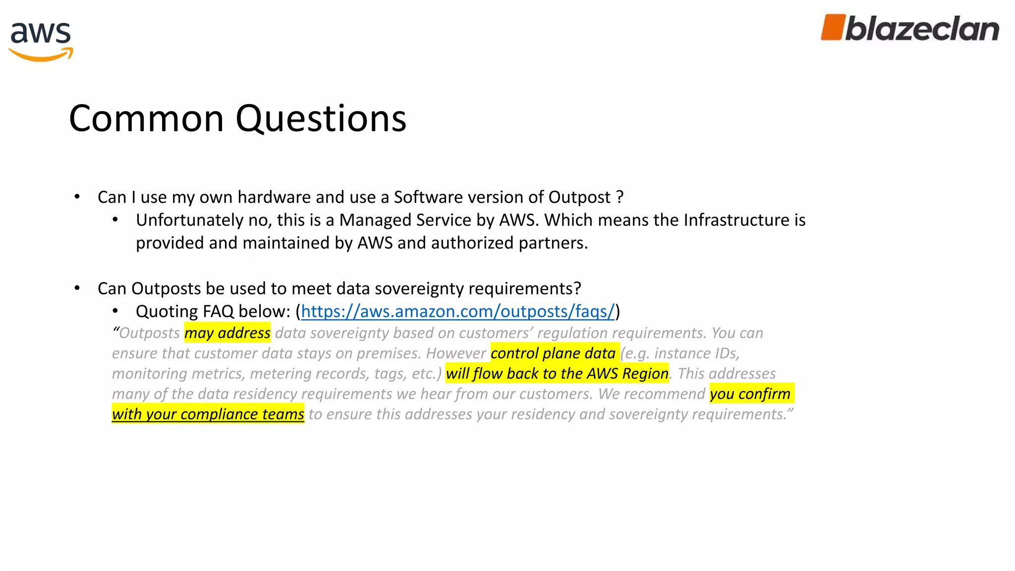 AWS Outpost is now GA | PPTX