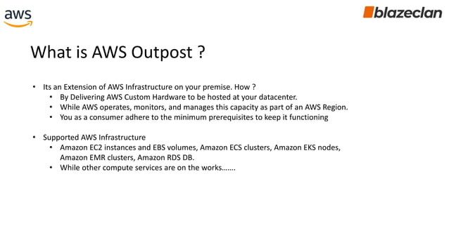 AWS Outpost is now GA | PPT
